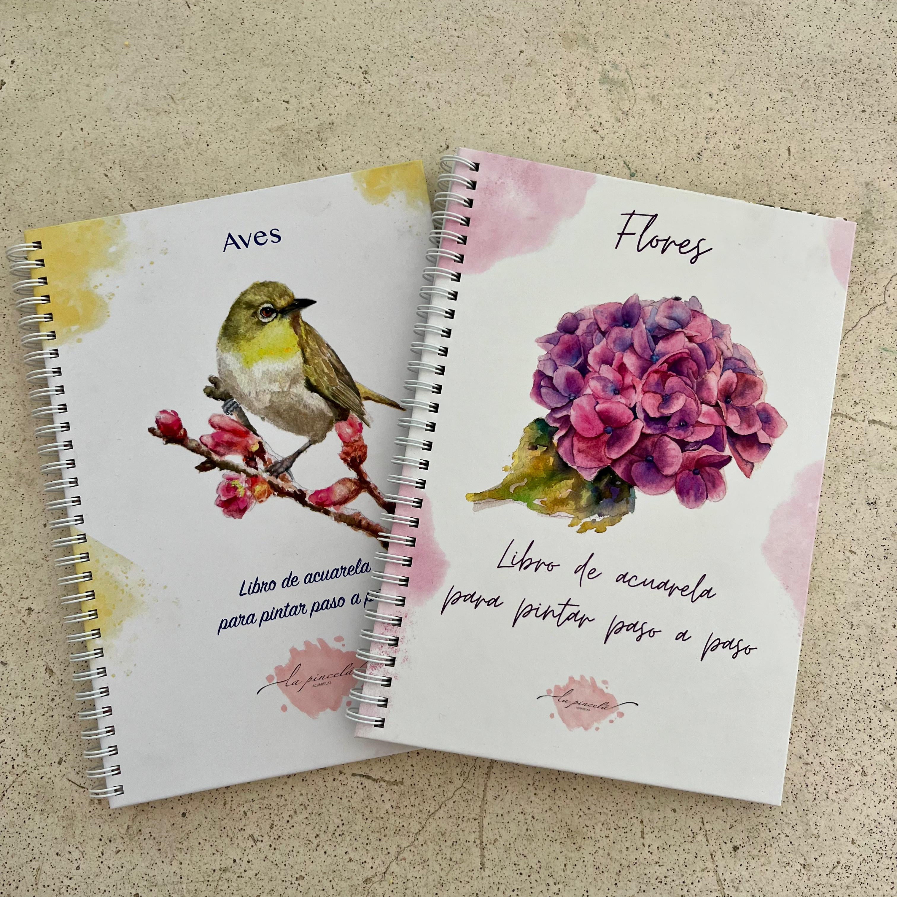 🕊️🌸 Pack Dúo Creativo – Libros Aves + Flores – La Pincelá